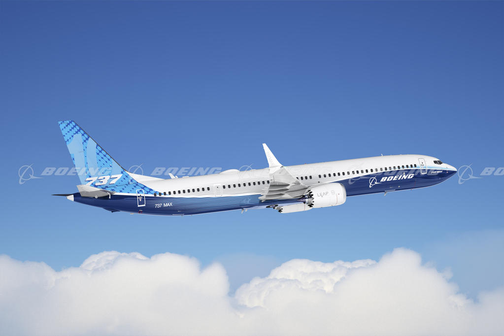 Boeing Images - Boeing 737-10 Unified Livery In-flight Over Clouds
