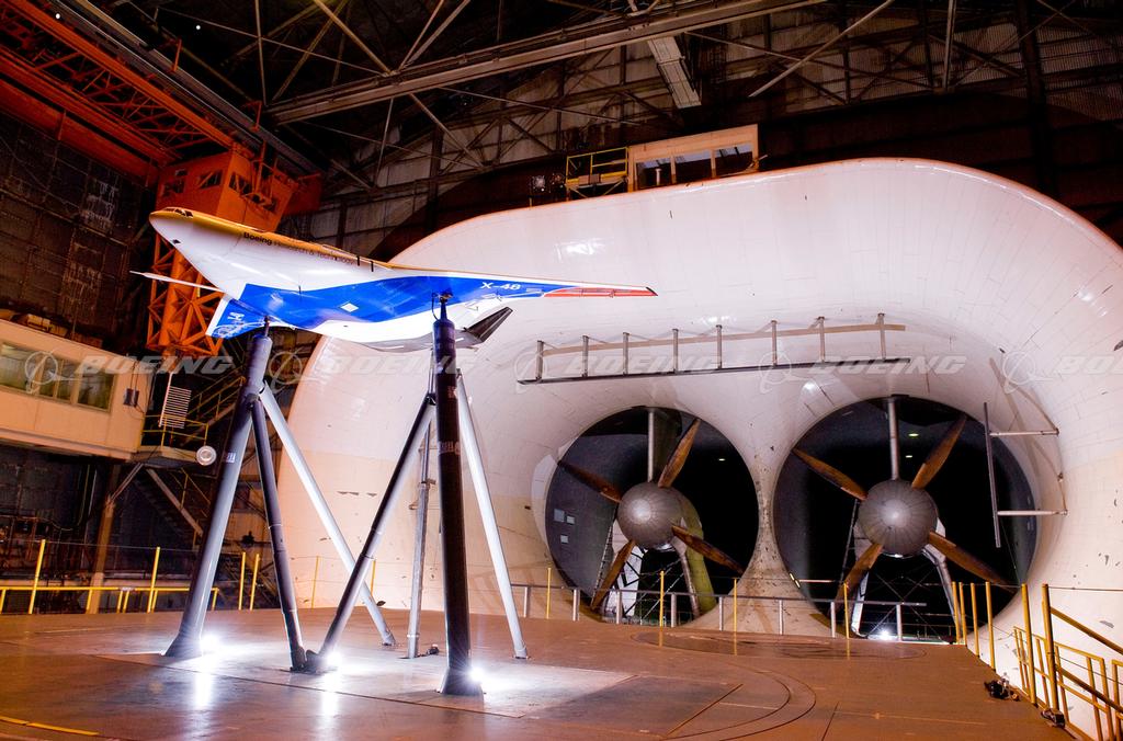 Boeing Images - X-48C Blended Wing Body at Langley
