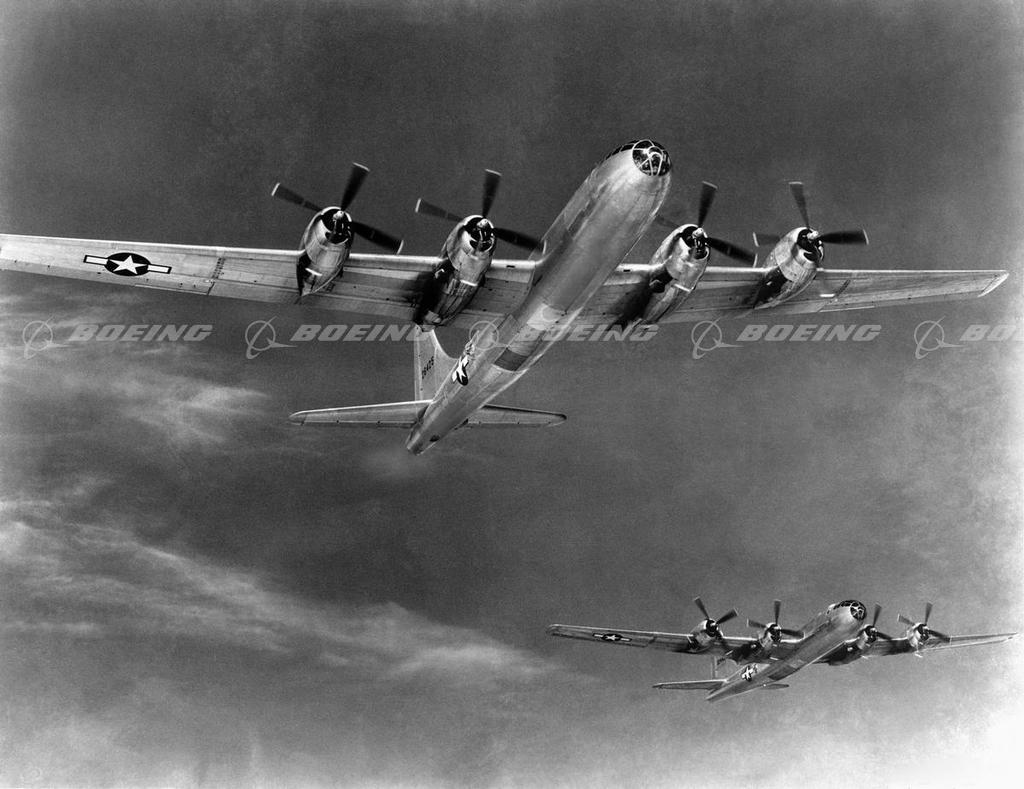 Boeing Images - Pair of B-29 Superfortresses in Flight
