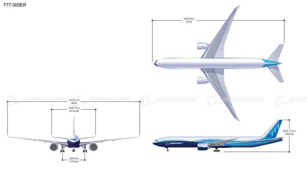 Boeing Images - 777-300ER 3-View