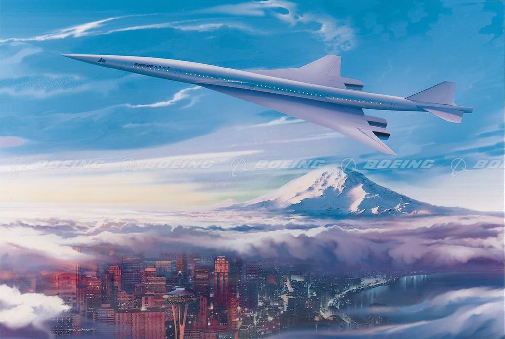 Boeing Images - Boeing High Speed Civil Transport (HSCT) in Flight ...