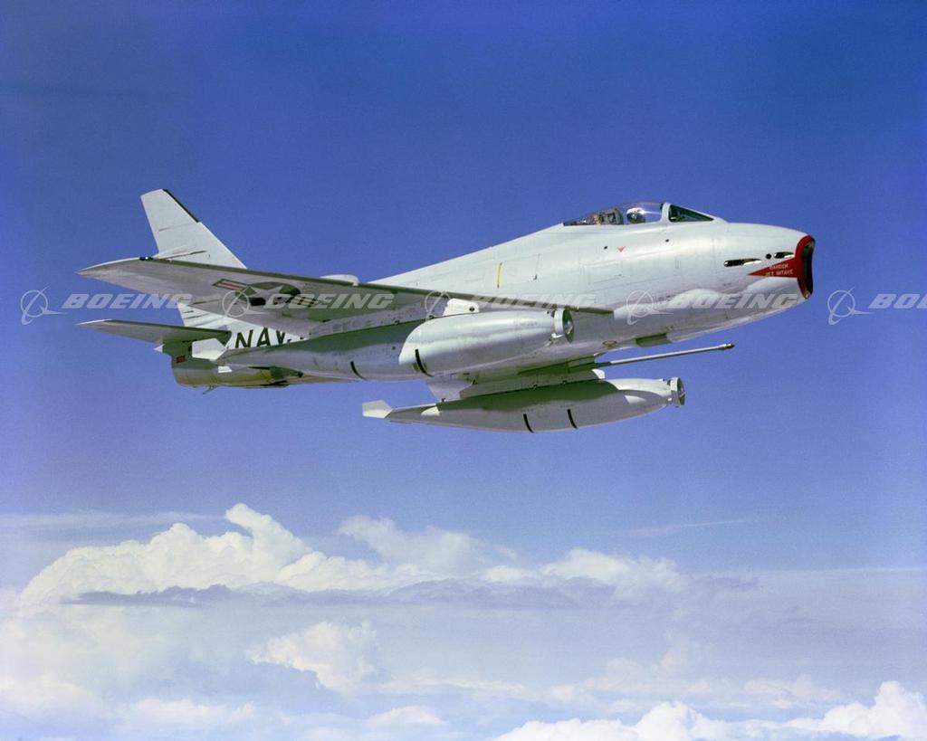 Boeing Images - Navy FJ-2 Fury in Flight