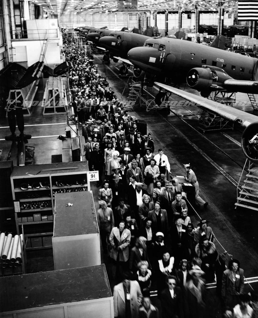 Boeing Images - 1944 Open House at Douglas Long Beach Plant
