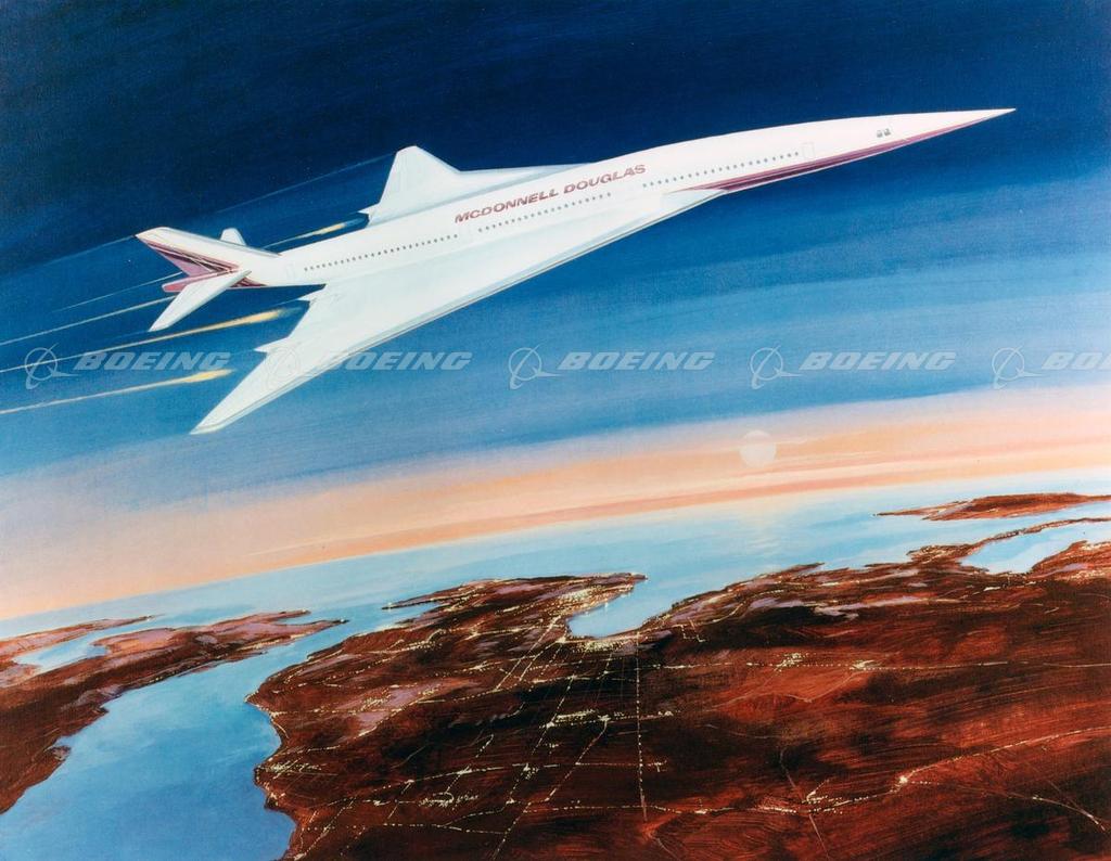 Boeing Images - McDonnell Douglas HSCT Mock 5 Concept in Flight