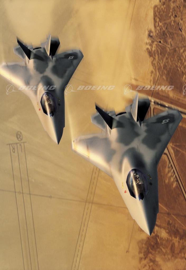 Boeing Images - Boeing X-32 Joint Strike Fighters in Flight