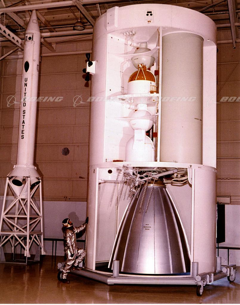 Boeing Images - Apollo Launch Escape System and Service Module Mockup