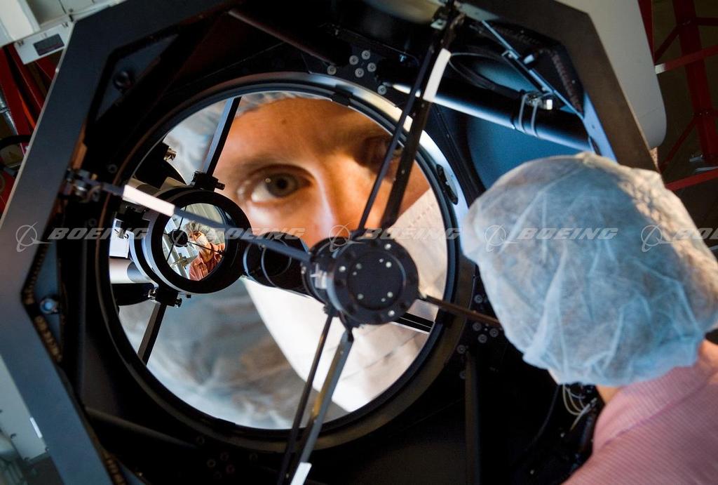 Boeing Images - Face of a Boeing-SVS Technician Reflected in the ARMS ...