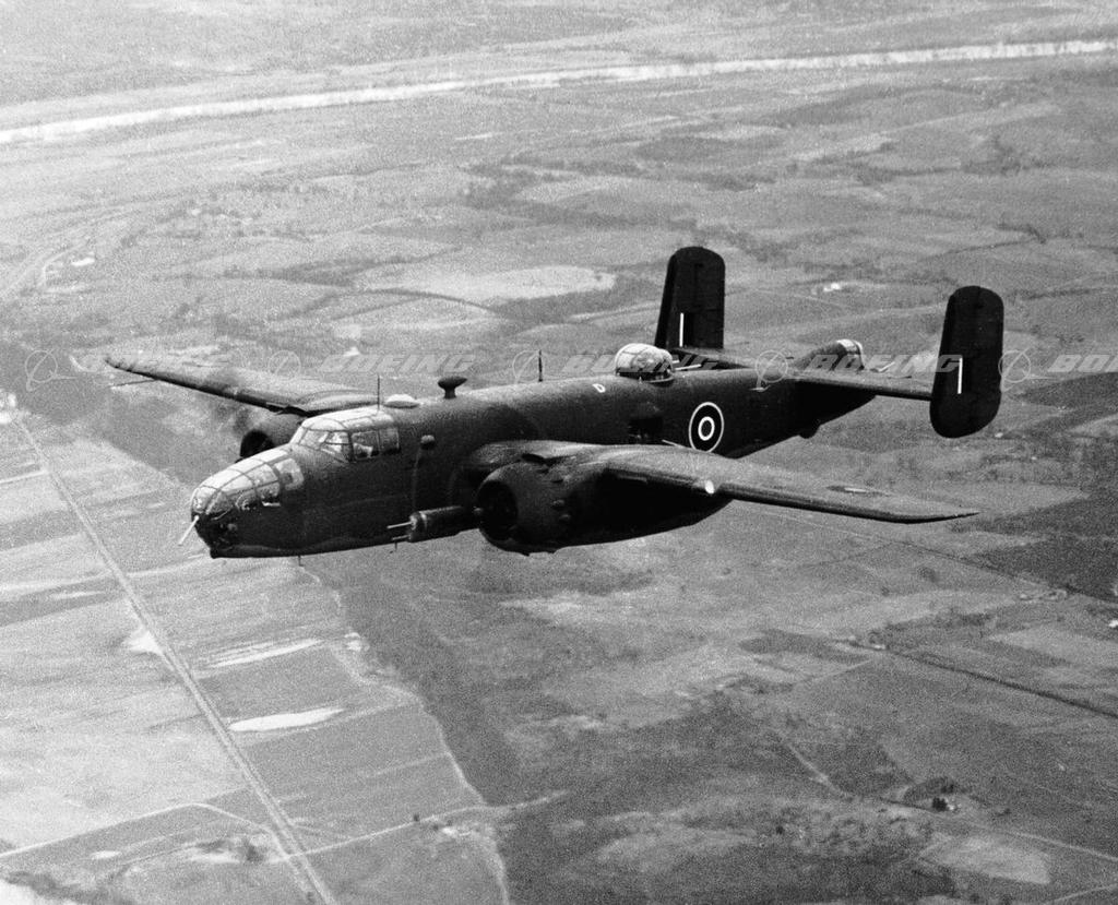 Boeing Images - RAF B-25 Mitchell in Flight