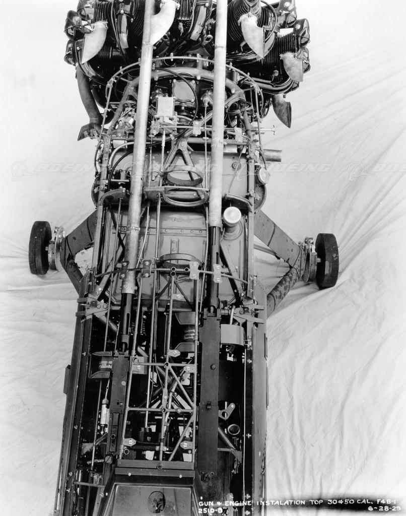 Boeing Images - F4B-1 30 Engine Installation with 30 and 50 Caliber Guns