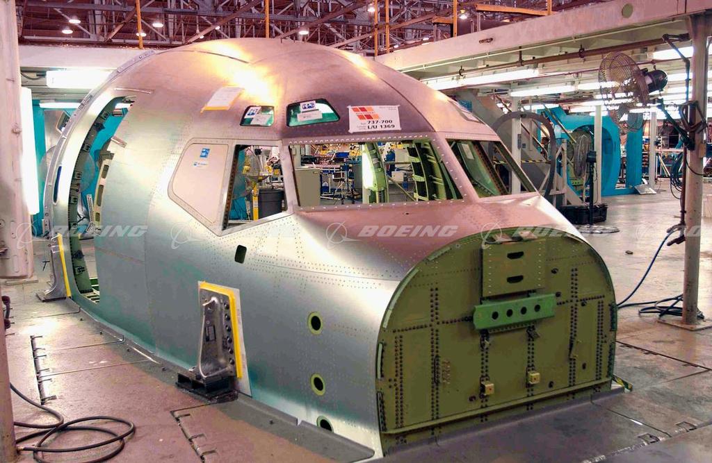 Boeing Images - 737 Nose Section under Construction