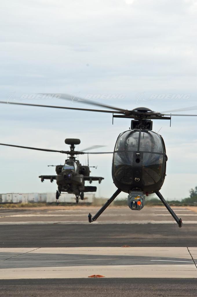 Boeing Images - AH-64D Apache Longbow and MH-6 Little Bird UAV