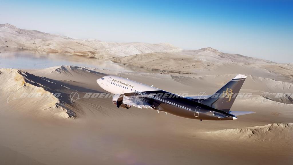 Boeing Images - Boeing BBJ Max 9 Over Desert