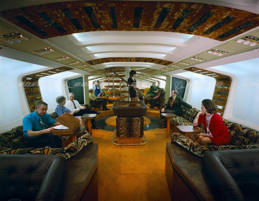 Boeing Images - Early 747 Lower Lobe "Tiger Lounge"