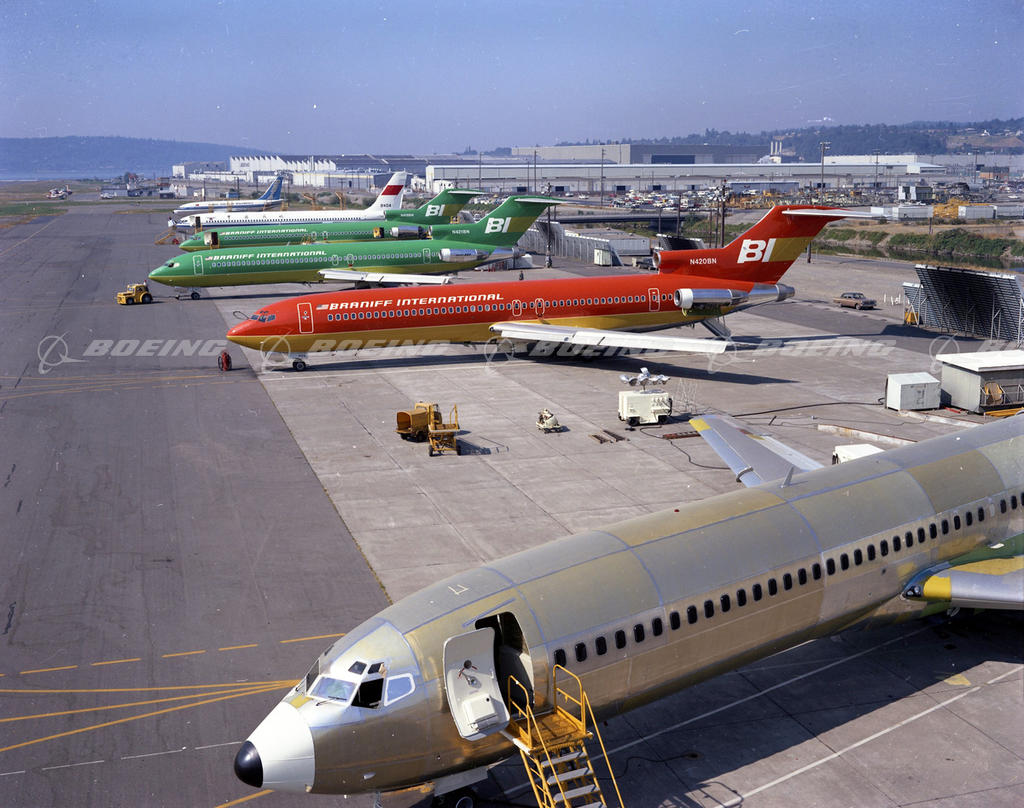 Boeing Images - Boeing Renton Flight Line 1973