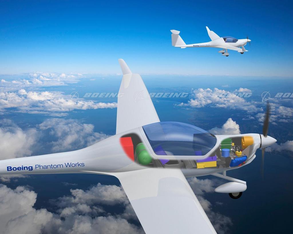 Boeing Images - Boeing Fuel Cell Demonstrator Airplane in Flight