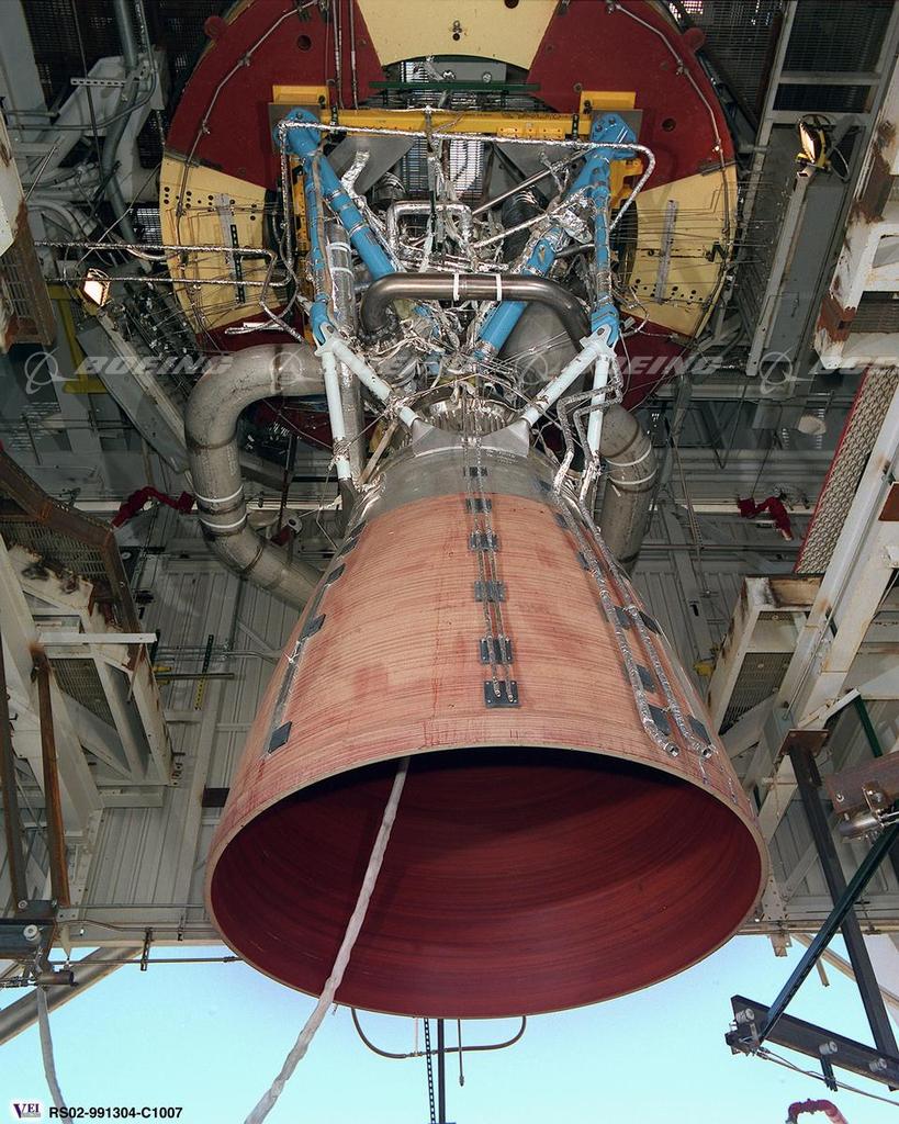 Boeing Images - Delta IV RS-68 Rocket Engine at Stennis Space Center