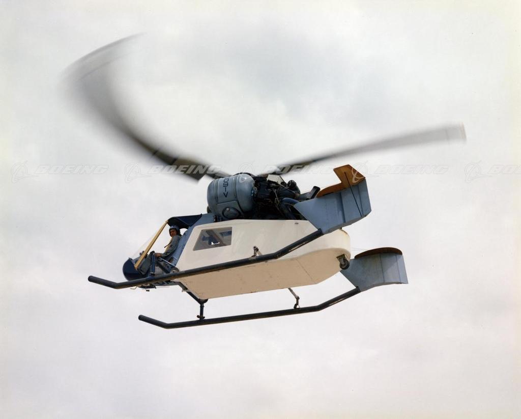 Boeing Images - McDonnell Model 120 Helicopter Prototype in Flight