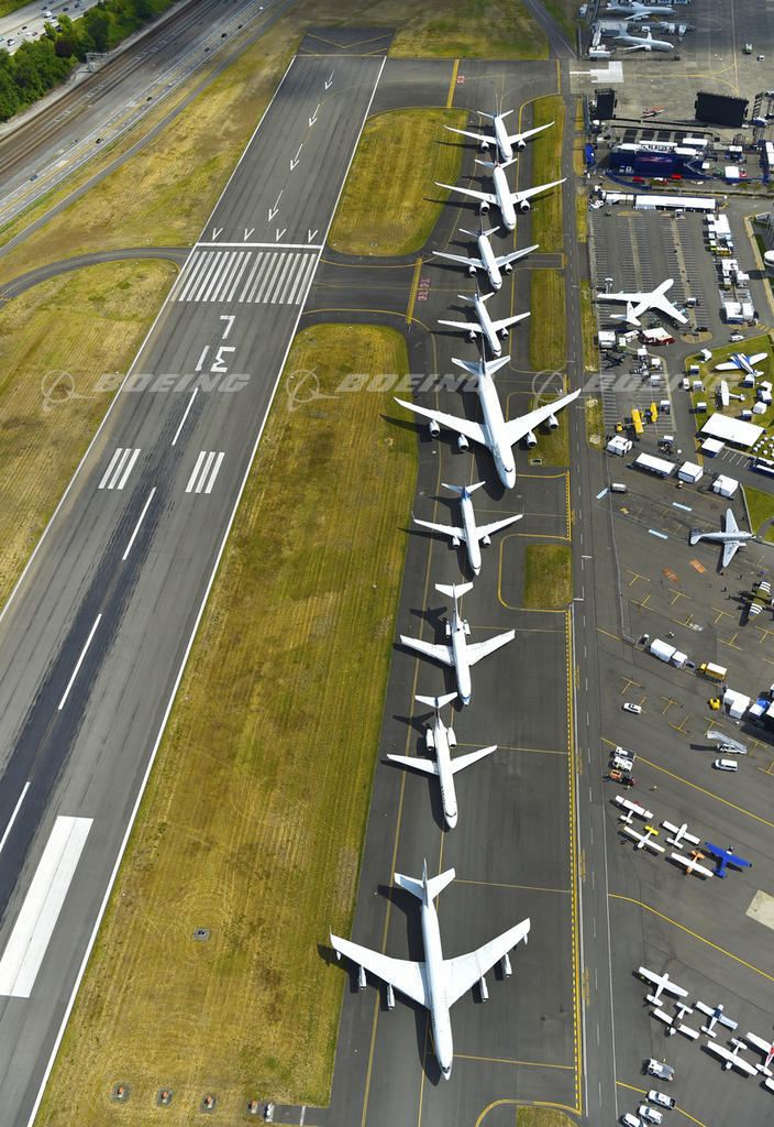 Boeing Images - Seven (7) Series on Tarmac
