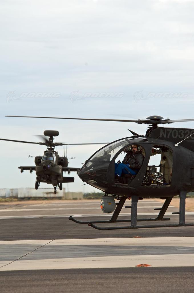 Boeing Images - MH-6 Little Bird UAV and AH-64D Apache Longbow Validate ...