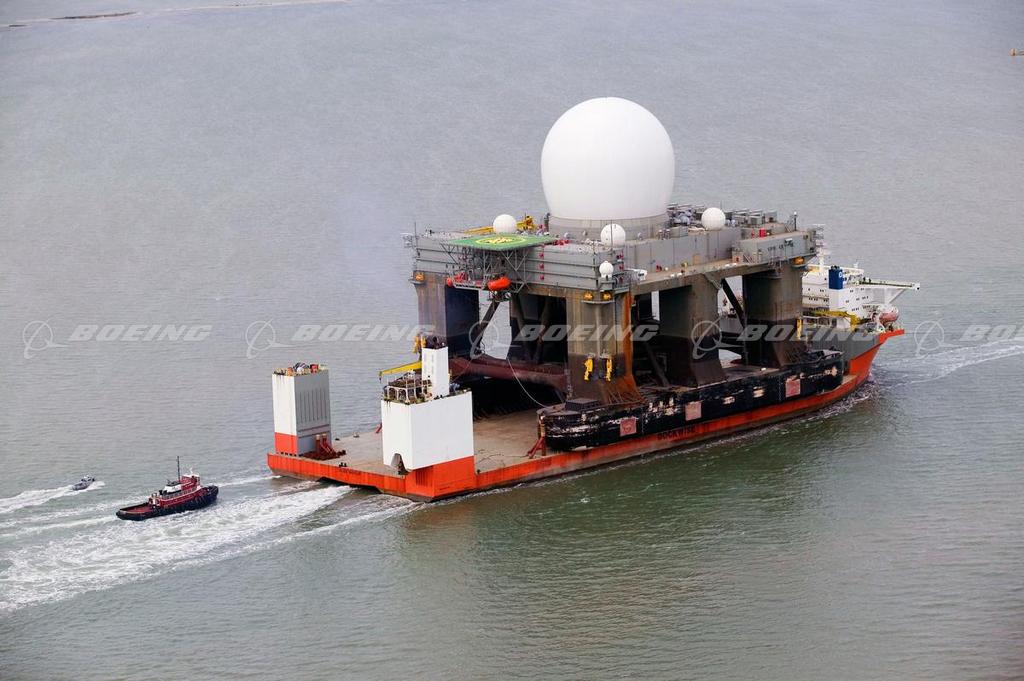 Boeing Images - Sea-Based X-Band Radar (SBX) Platform Transported by ...