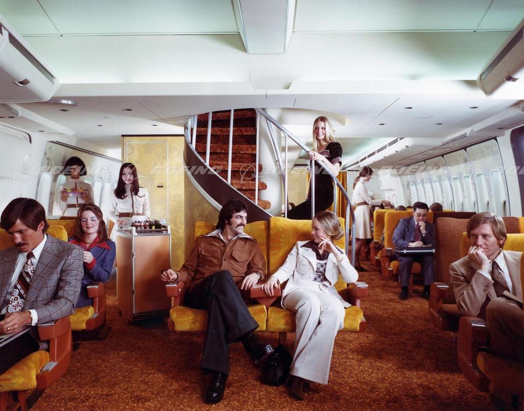Boeing Images - 747SP Mockup Interior, First Class Section