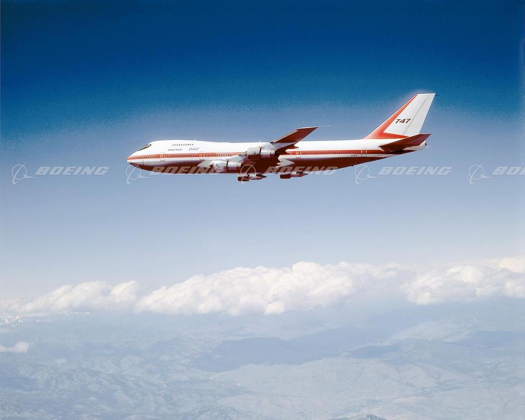 Boeing Images - First 747-100 in Flight