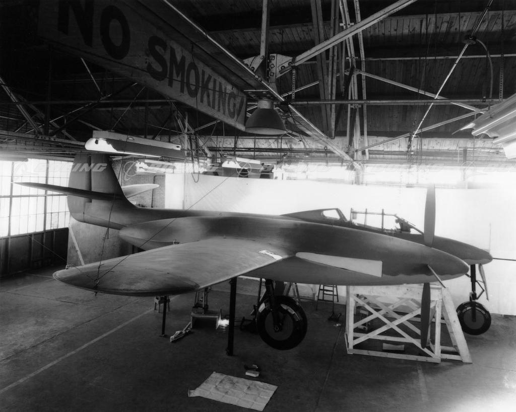 Boeing Images - McDonnell XP-67 Bat in Assembly