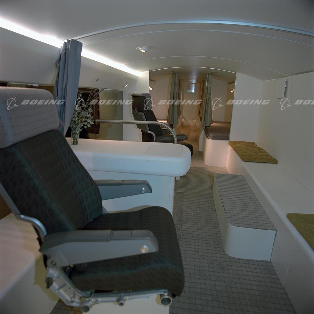 Boeing Images - 777 Attendants' Overhead Rest Area