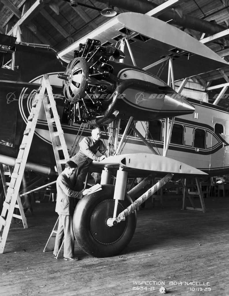 Boeing Images - Model 80A Nacelle Inspection