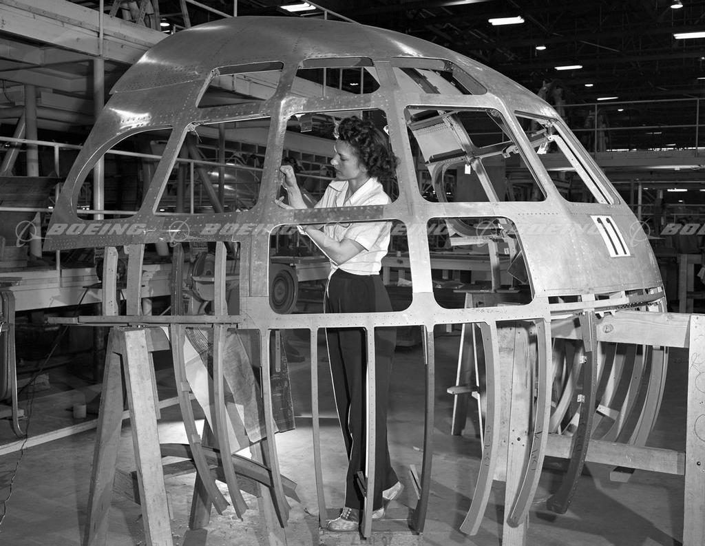 Boeing Images - First Model 377 Stratocruiser Nose Section