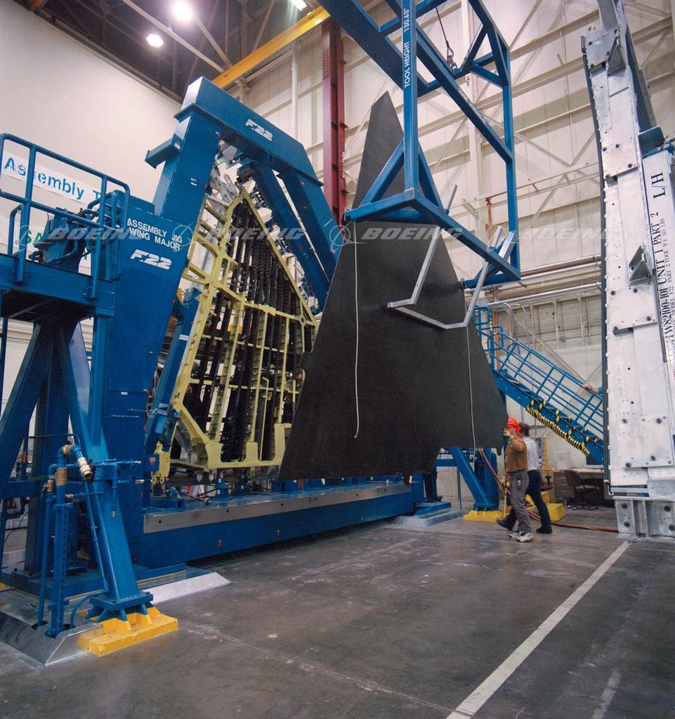 Boeing Images - F-22 Composite Wing Skin