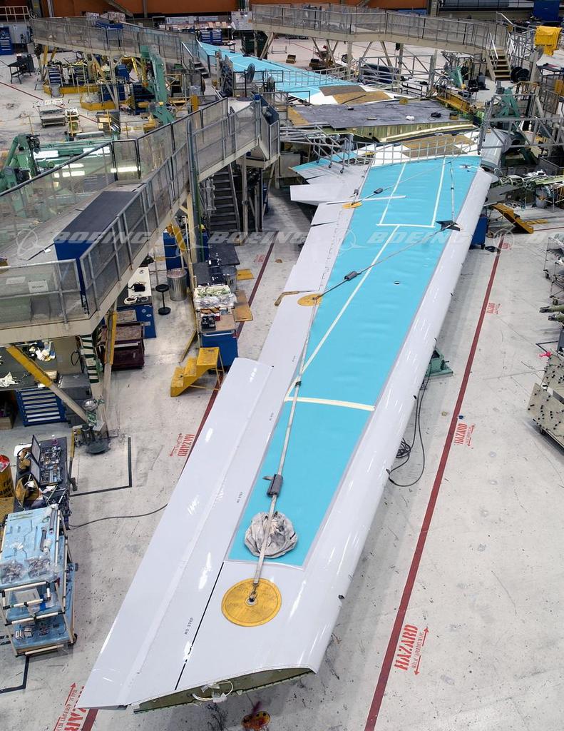 Boeing Images - 737-700 Wings Ready for Joining