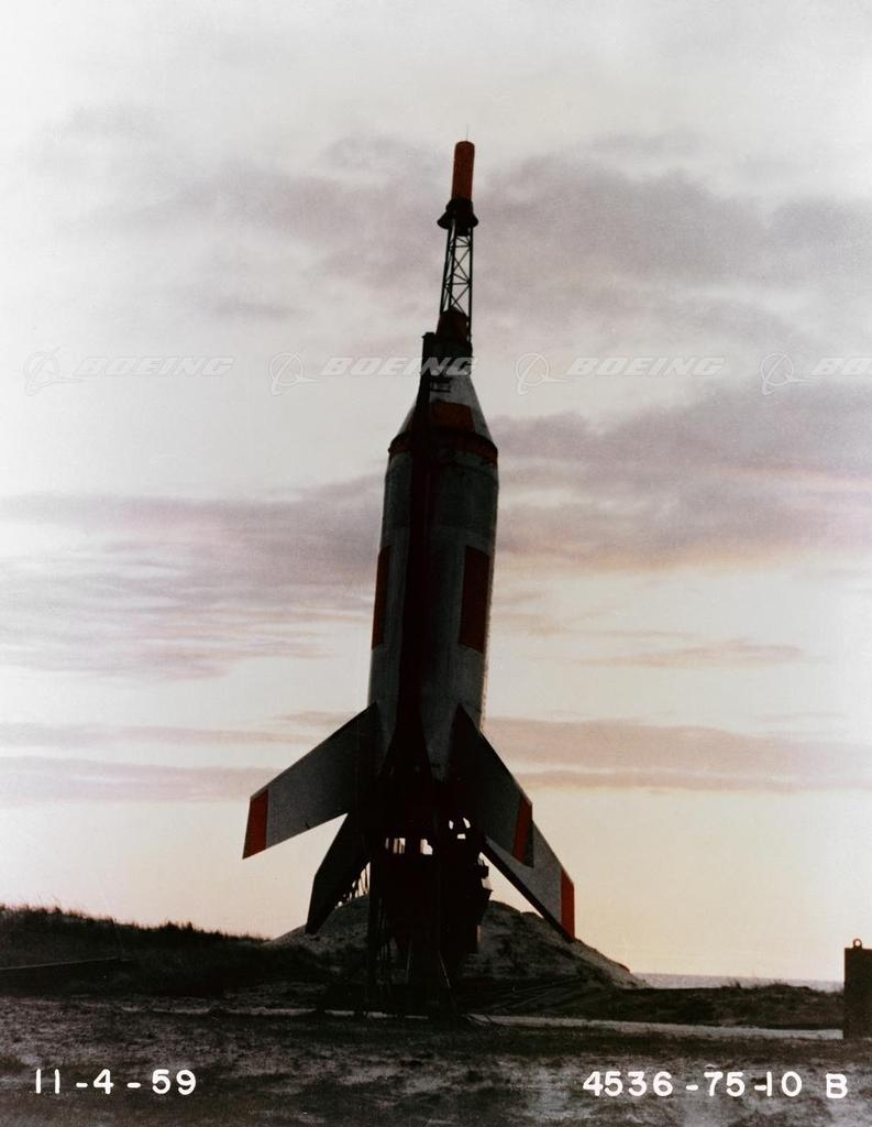 Boeing Images - Silhouette of Little Joe/Mercury Booster Rocket on ...