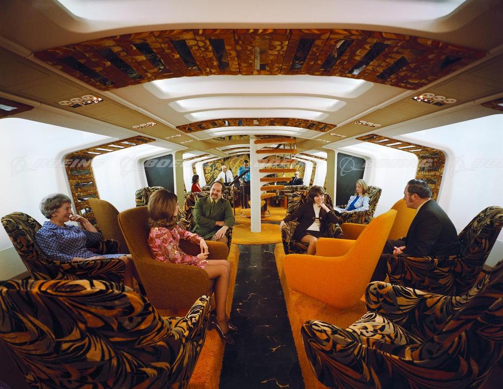 Boeing Images - Early 747 Lower Lobe "Tiger Lounge"