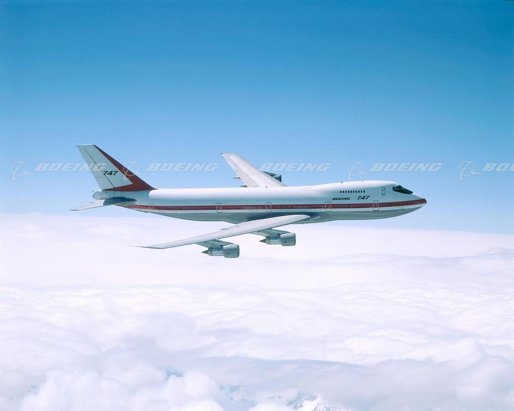 Boeing Images - First 747-100 in Flight