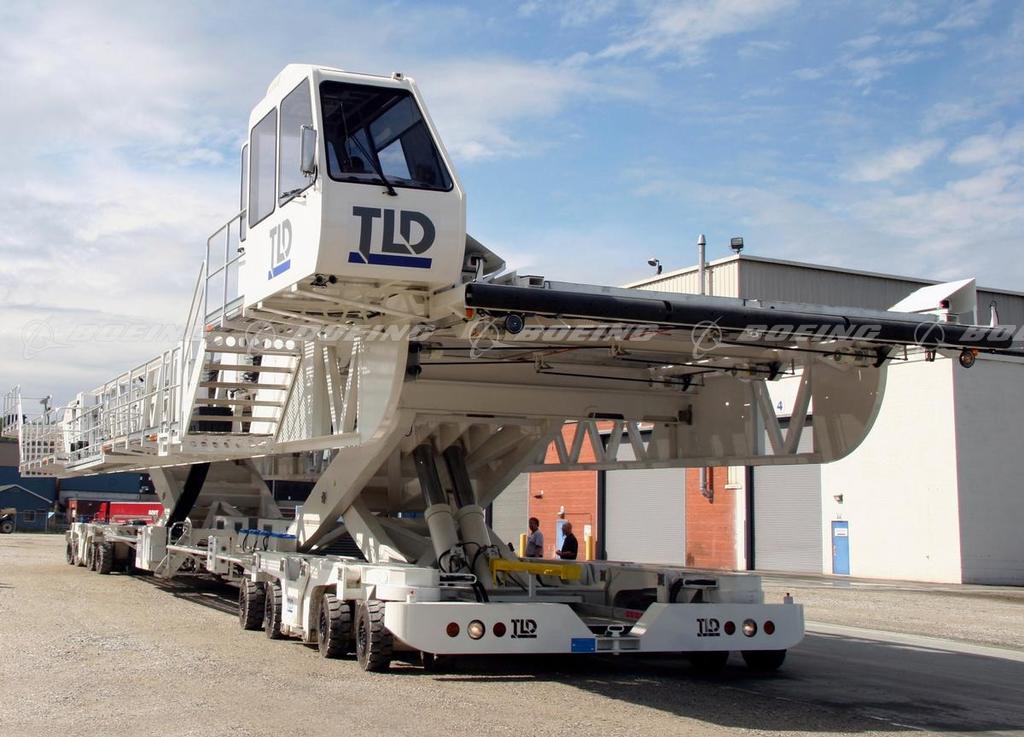 Boeing Images - Dreamlifter Loader in the Raised Position