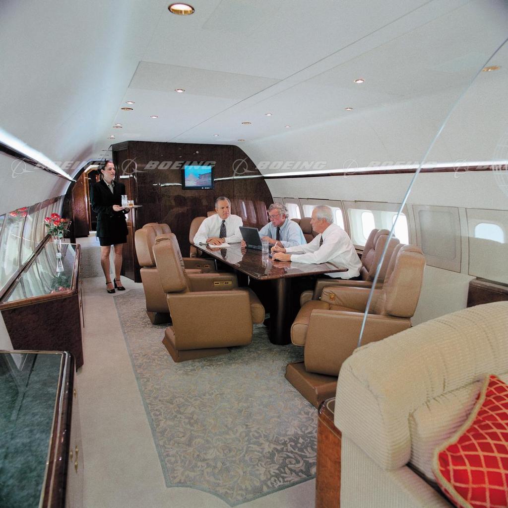 Boeing Images - Early Boeing Business Jet Cabin