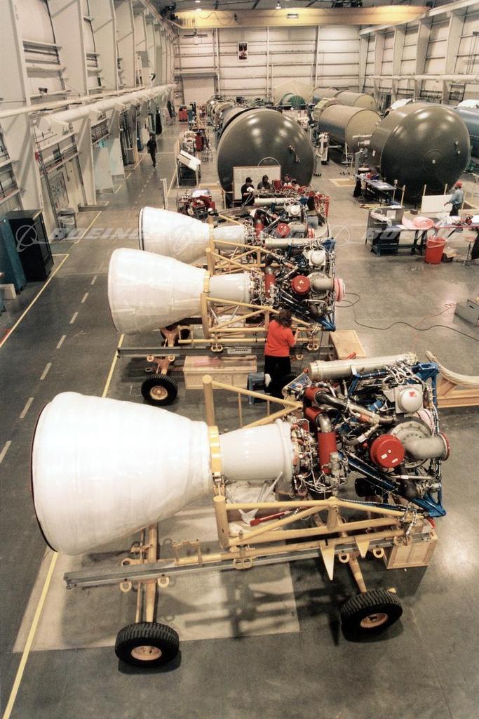 Boeing Images - Delta III Rocket Engines