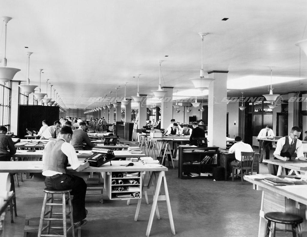 Boeing Images - Boeing Engineering Bay, 1930