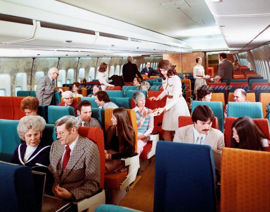 Boeing Images - 747SP Mockup Main Passenger Cabin