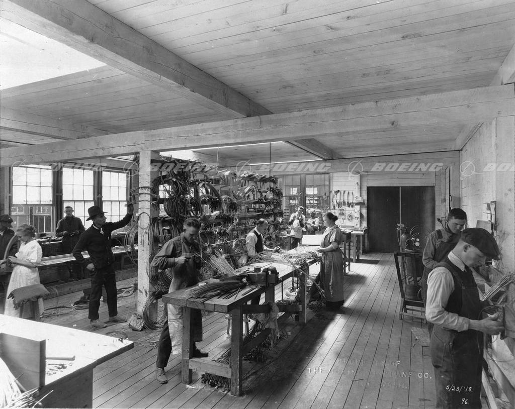 Boeing Images - Boeing Manufacturing in Red Barn May 23, 1918