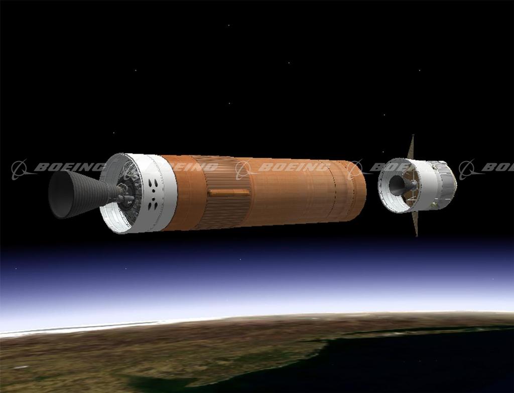 Boeing Images - Ares I Crew Launch Vehicle Upper Stage Separation