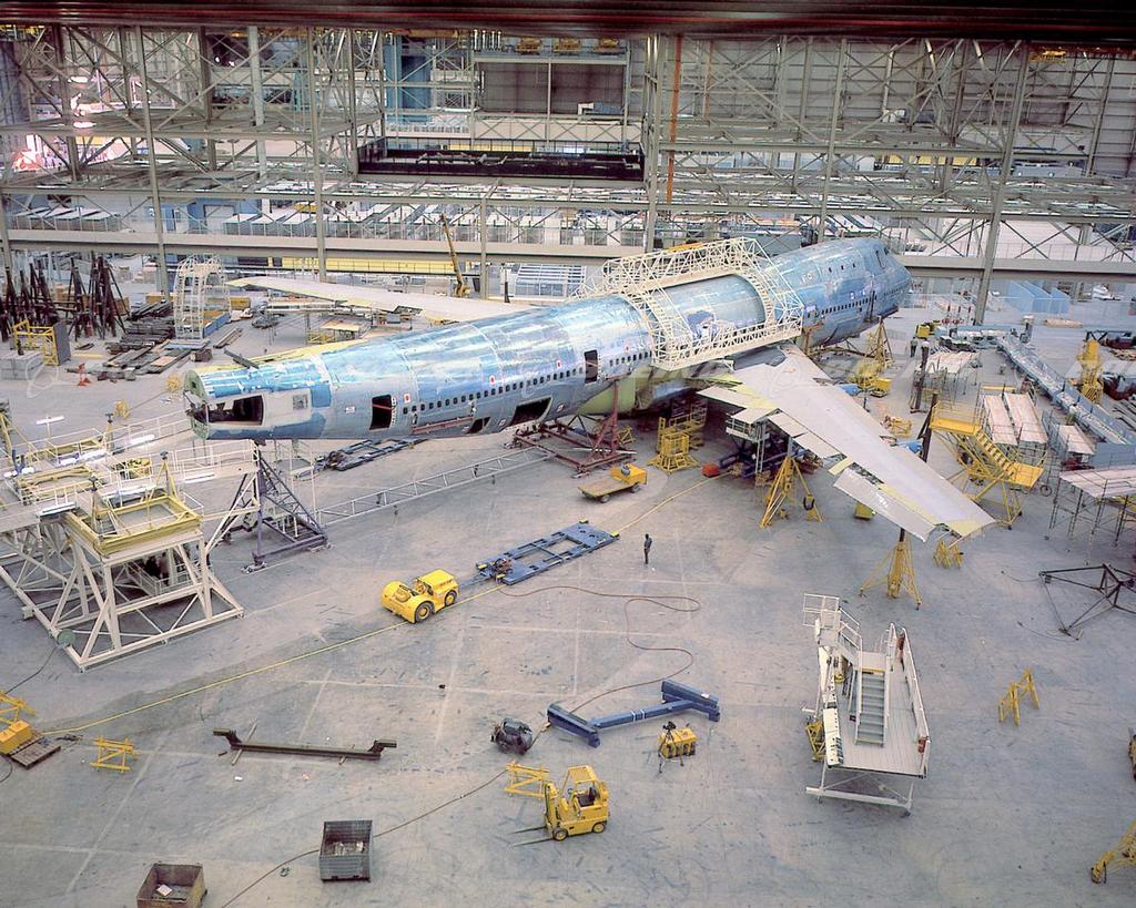 Boeing Images - First Production 747-100 in Assembly