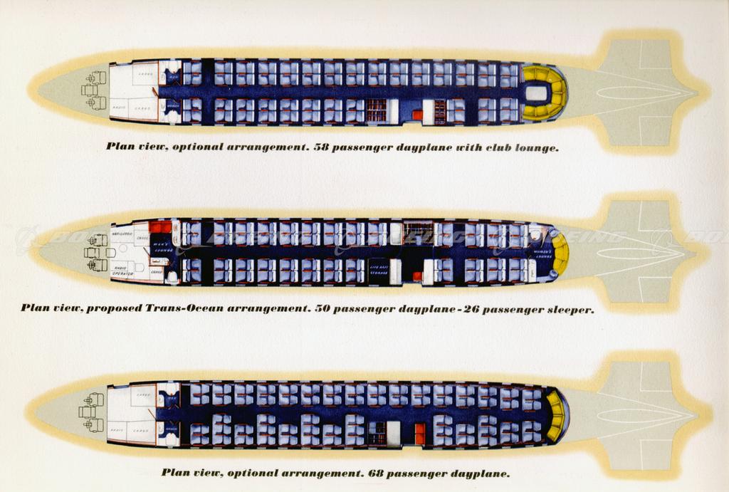 Boeing Images - DC-6 Seating Diagram