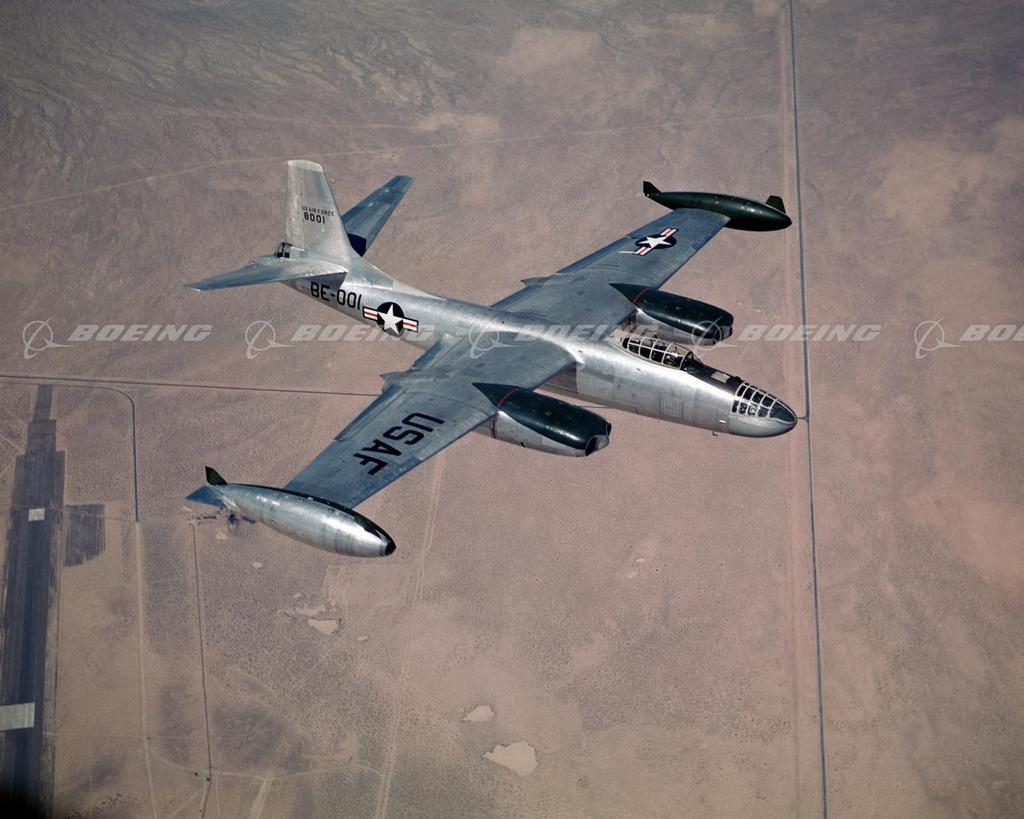 Boeing Images - USAF B-45C Tornado with Wing Tanks in Flight