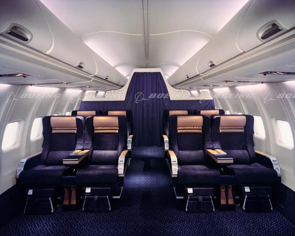 Boeing Images - 737-700 First Class Passenger Cabin