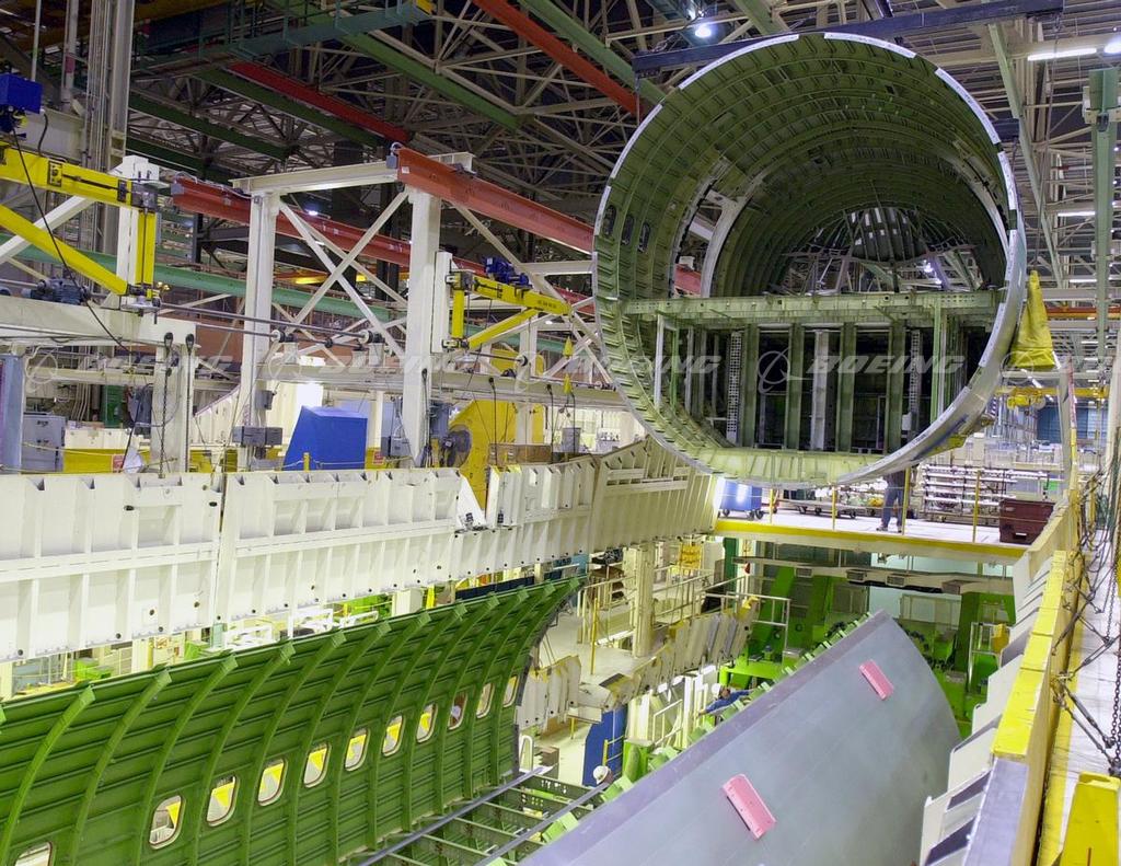 Boeing Images - 737 Body and Nose Sections during Manufacture