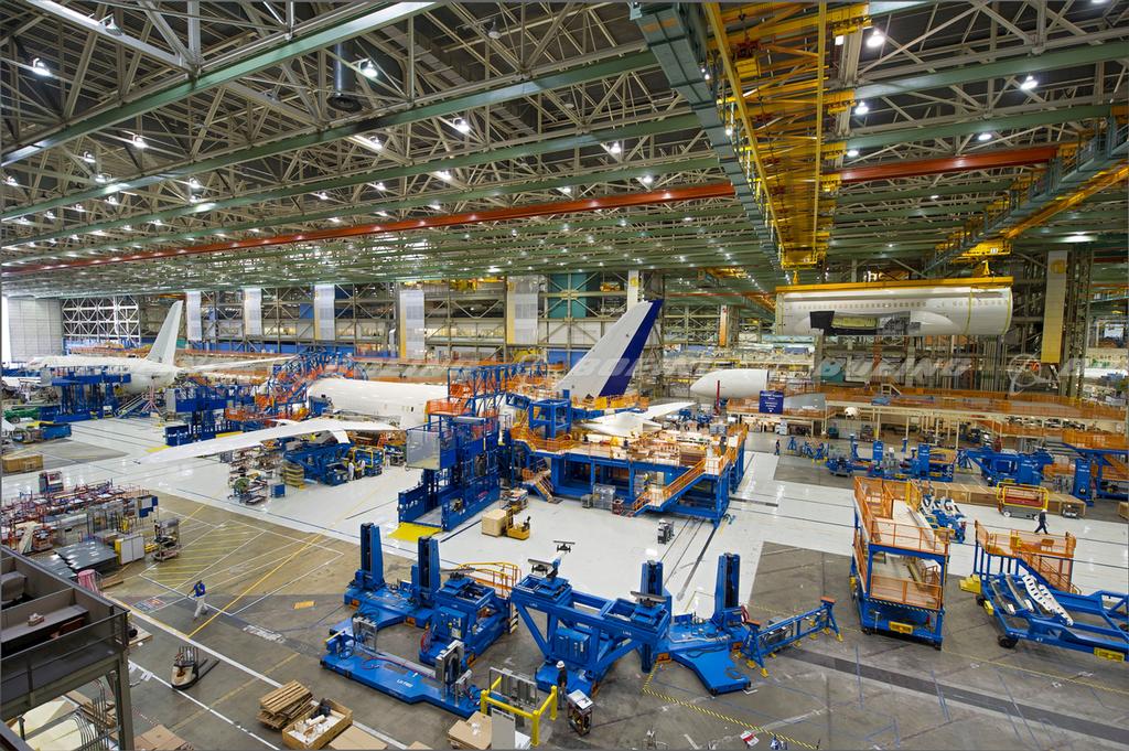 Boeing Images - Boeing 787-8 Assembly Line in Everett, WA