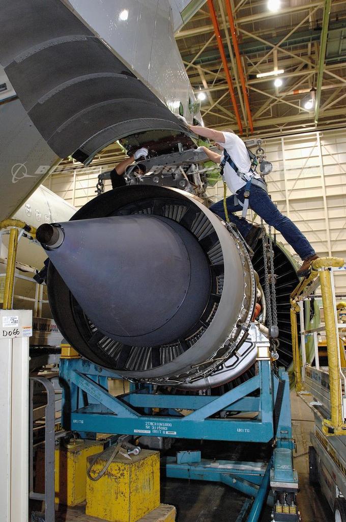 Boeing Images - The Largest Engine in Aviation, the GE90-115B is ...
