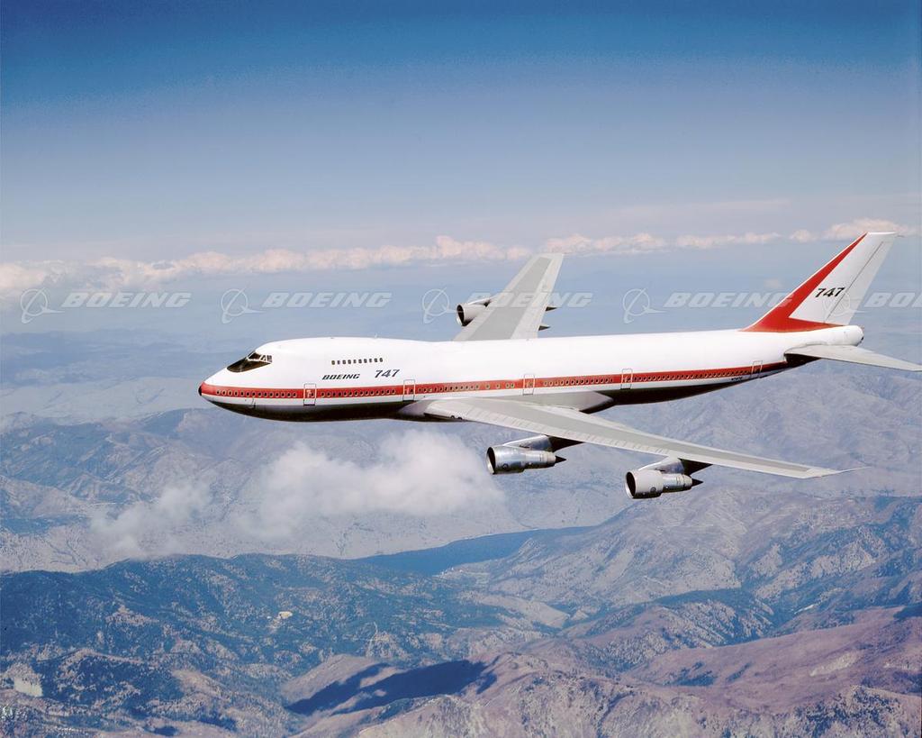 Boeing Images - First 747-100 in Flight